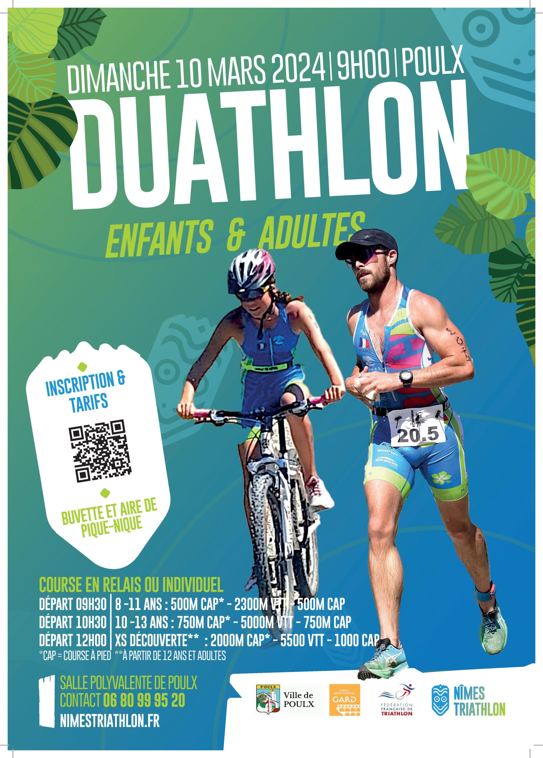 Annulé DUATHLON ENFANTS ET ADULTES - 10/03/24 - Mairie de Poulx ...